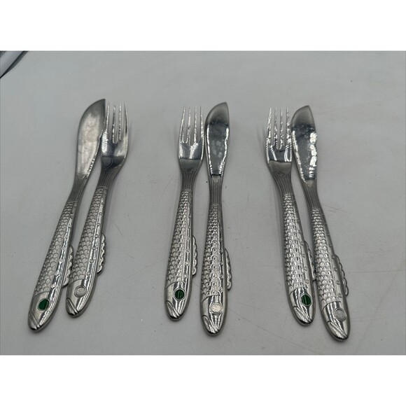 Yamazaki | Dining | Nobel Gunnar Cyren Serving 3 Set Fish Cutlery ...
